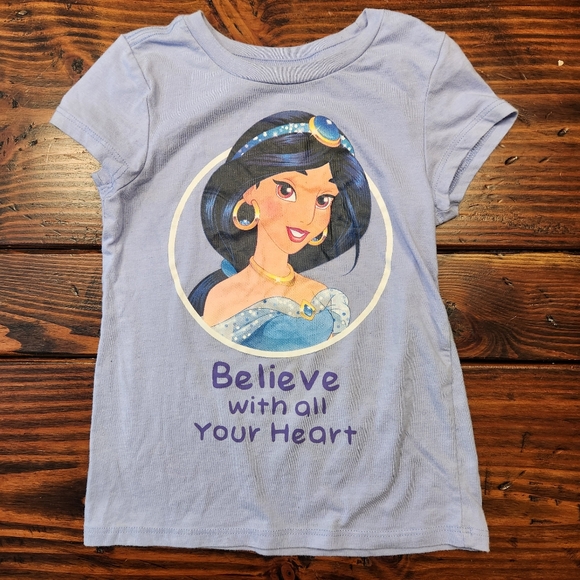 Walt Disney | Shirts & Tops | Disney Jasmine Graphic Tee 4t | Poshmark